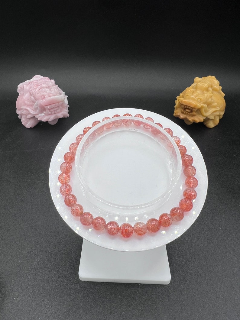 Arusha Sunstone Crystal Bracelet Translucent 6 MM, 6.5 Inches can Size ...