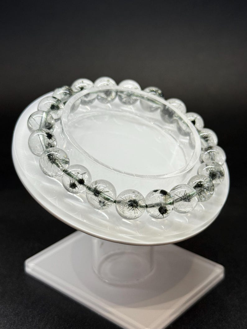 RARE Hollandite in Quartz “sea Urchin” Crystal Bracelet - Etsy