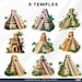 Watercolor Mayan Temple Clipart: Aztec Digital Download (PNG) - Etsy