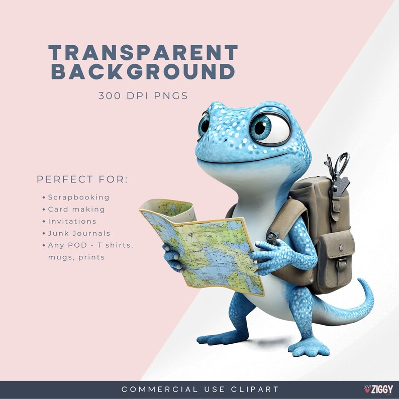 Cute Cartoon Lizards Clipart, Desert Adventurers, Kids Explorers ...