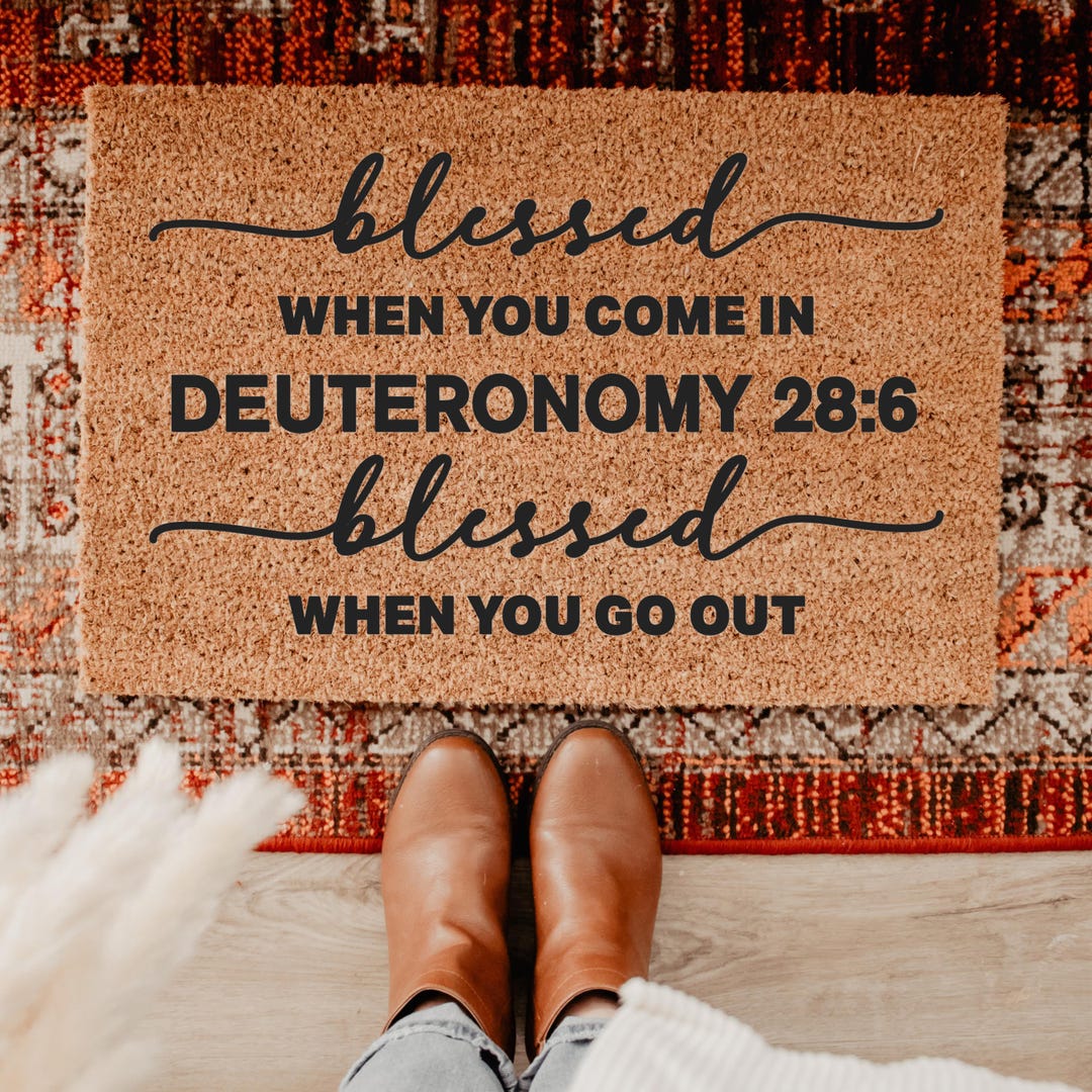 Christian Welcome Mat Housewarming Gift Idea for Newlywed Christian ...