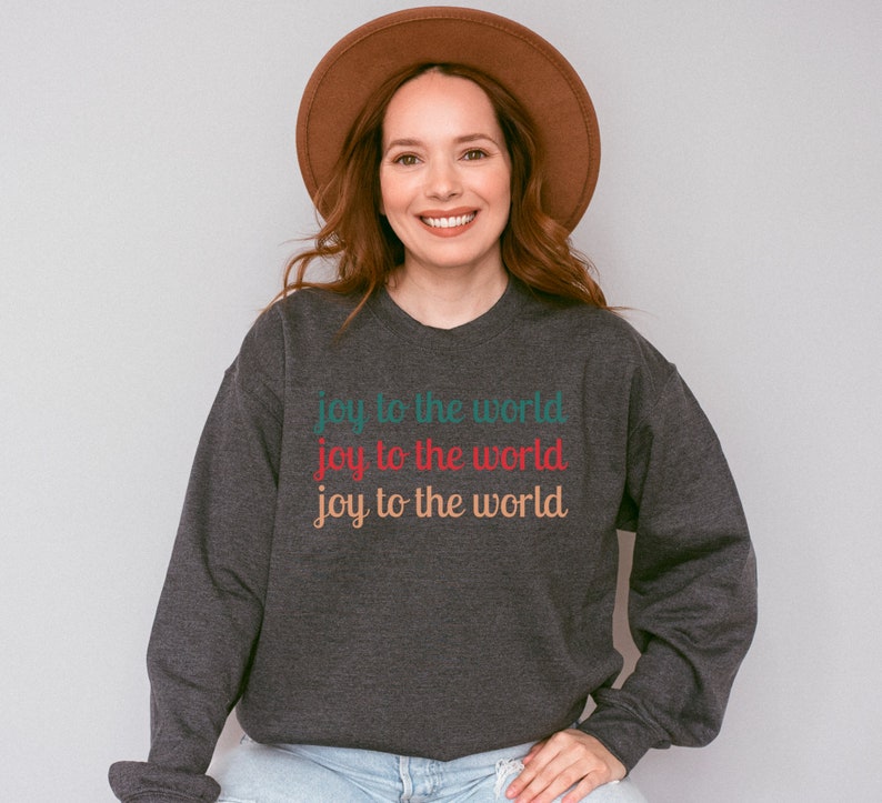 Joy to the World Christian Crewneck Christian Merch - Etsy