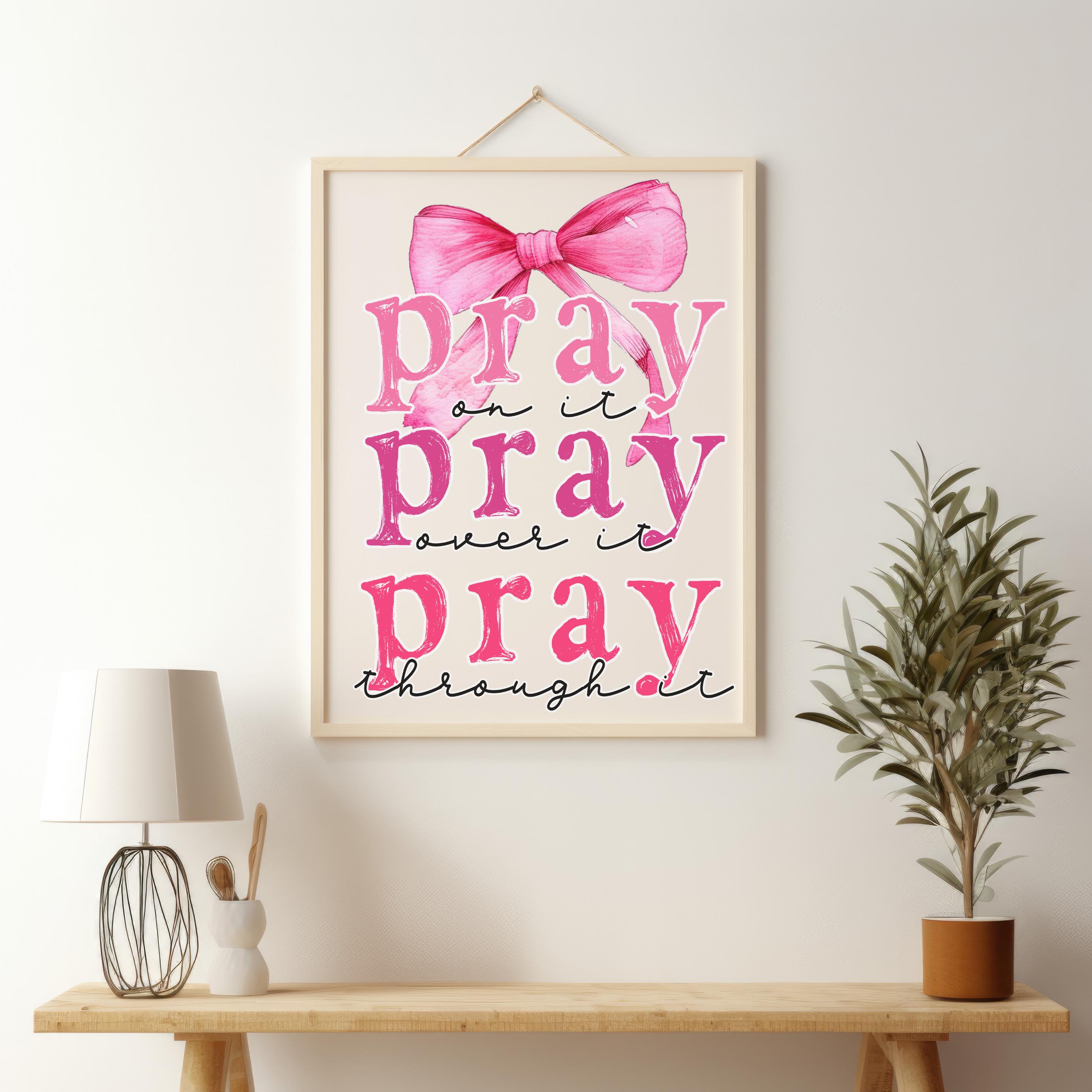 Christian Girl Poster | Pray on It, Teen Bedroom Decor - Etsy