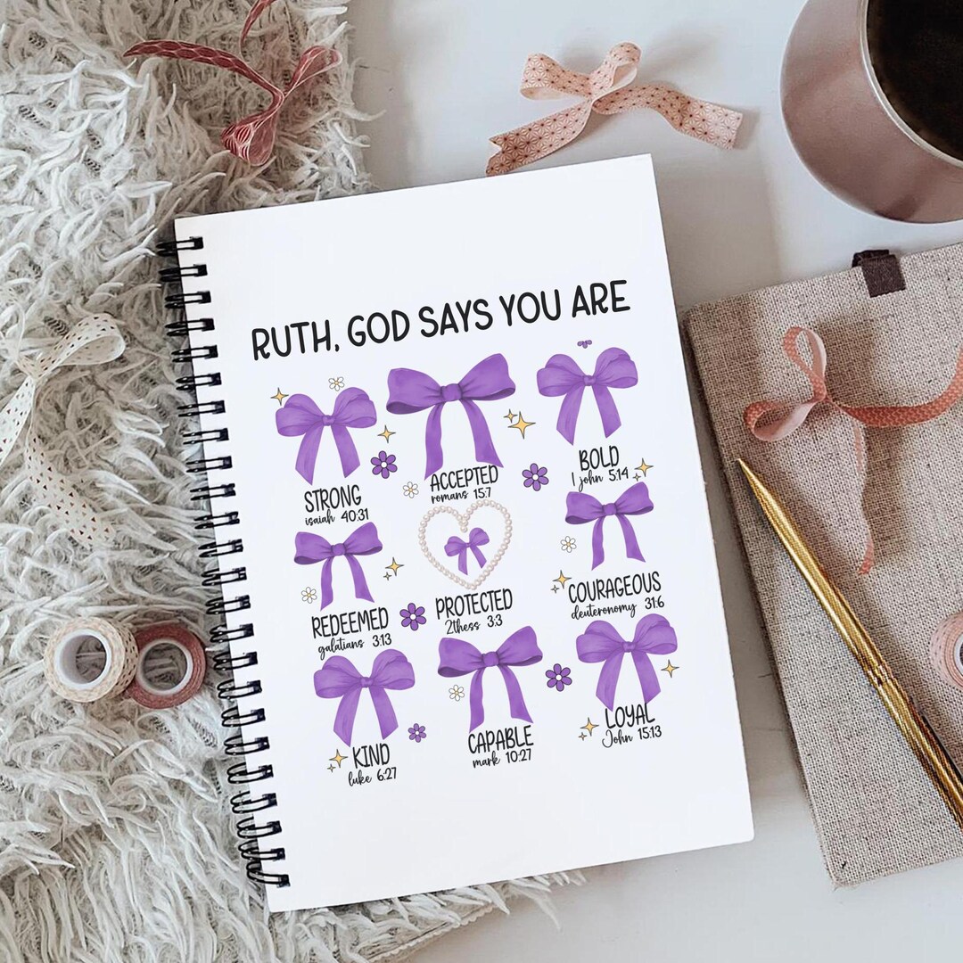 Personalized Christian Spiral Notebook: Religious Gift for Girls - Etsy