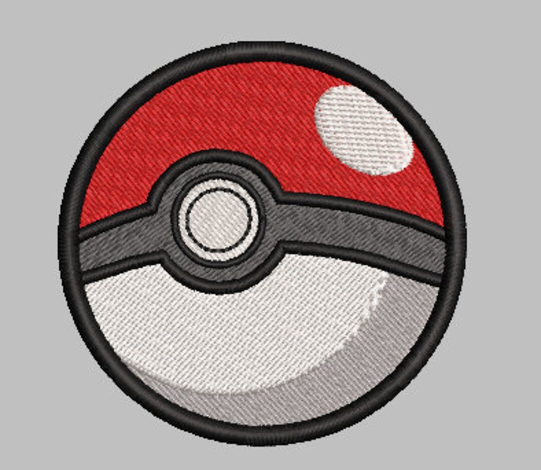 Pokemon Pokeball Embroidery Digital File PES Format Only - Etsy