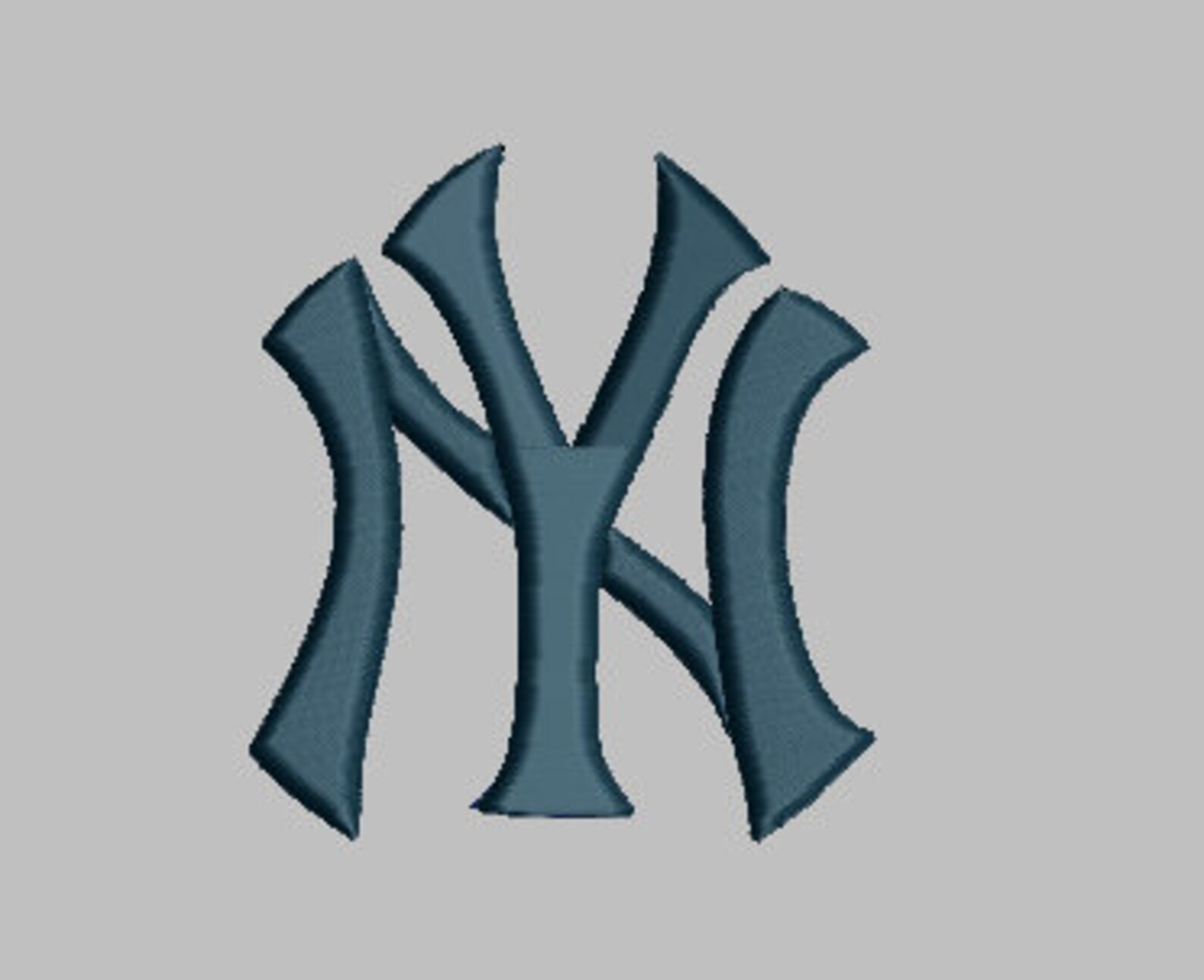 NY Puff Embroidery Digital File PES Format Only - Etsy