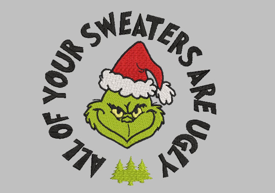 The Grinch Digital Embroidery File PES Format Only - Etsy