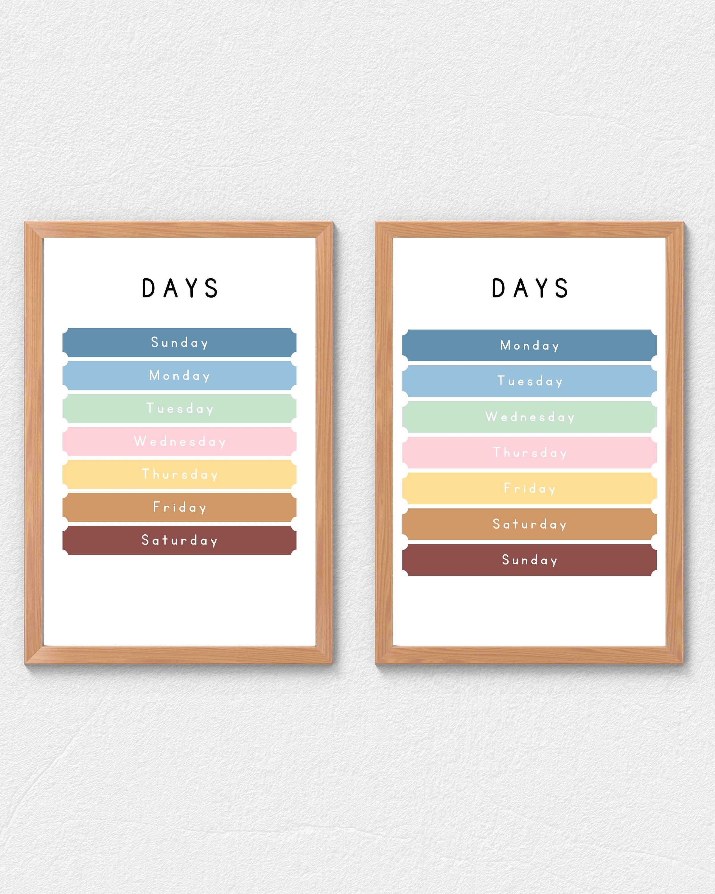 Educational Poster Bundle, Homeschool, Classroom, Playroom, Montessori ...