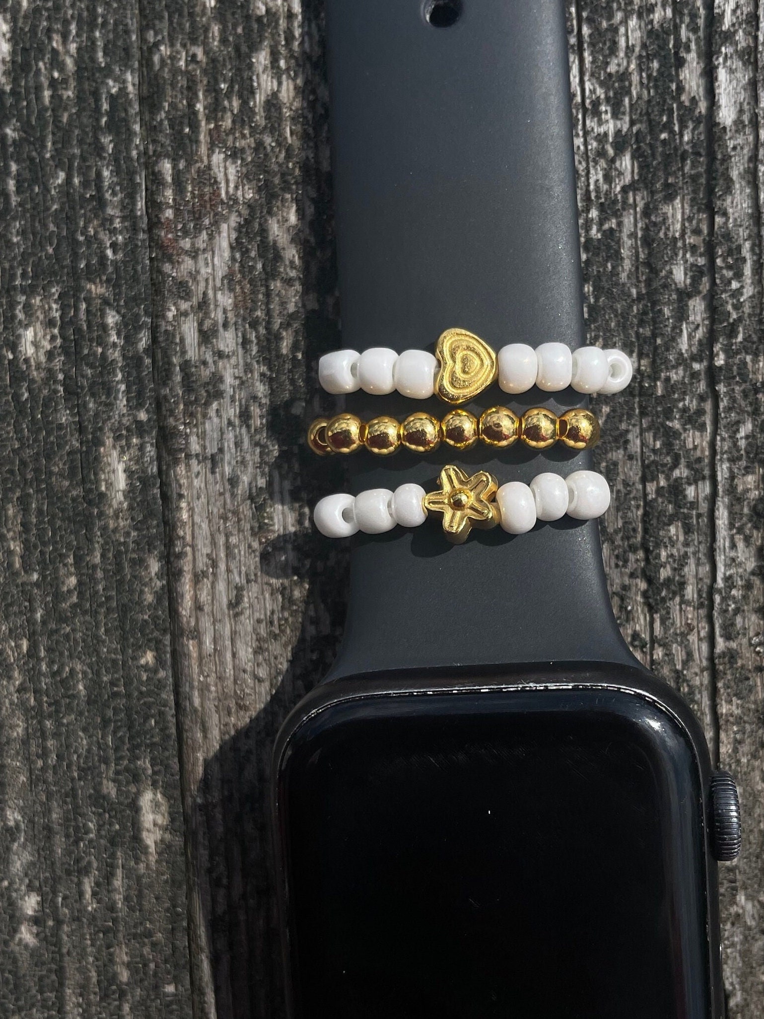 Classy Gold & White Watch Charms - Etsy