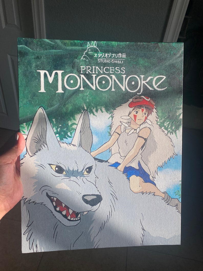 Princess Mononoke Painting - Etsy