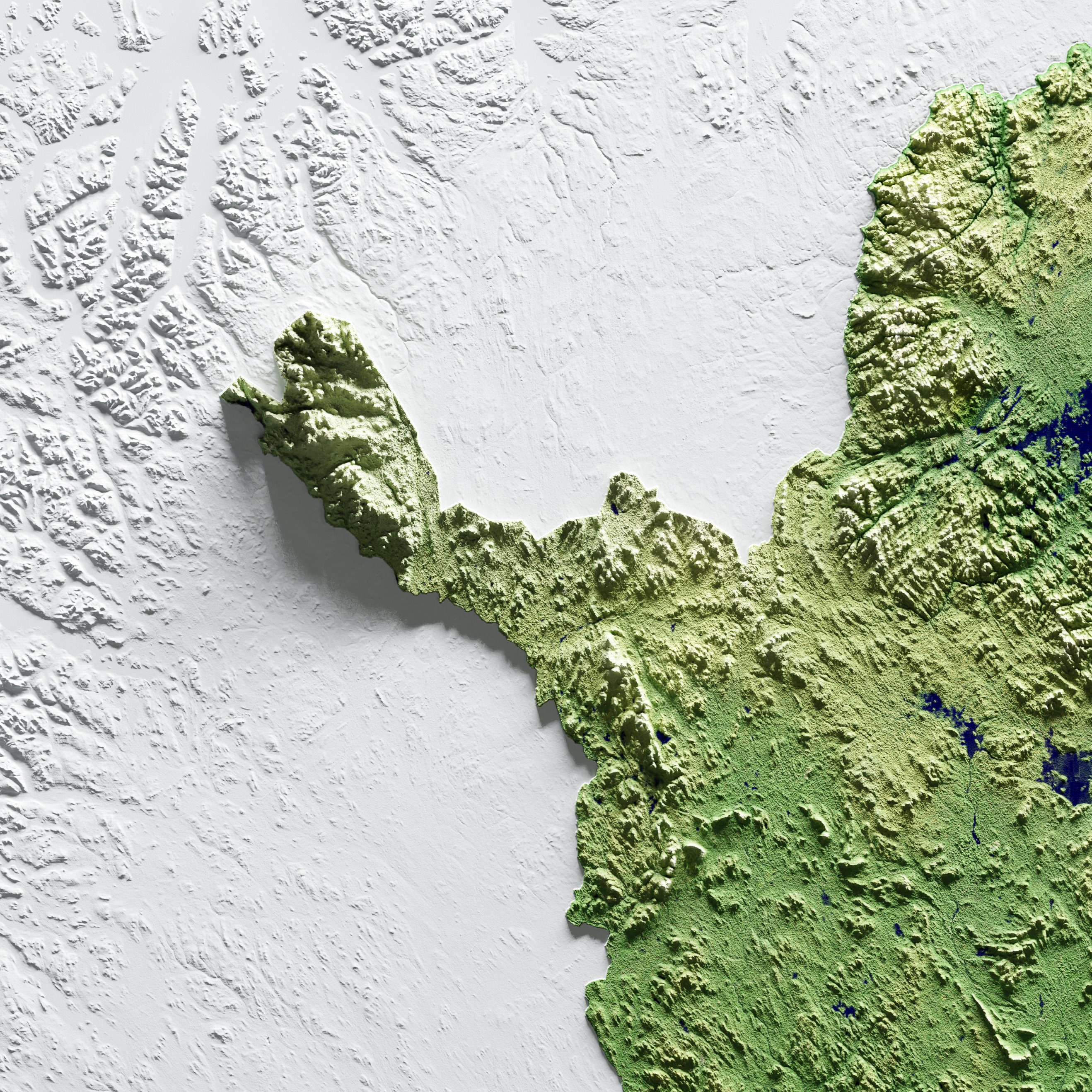 Finland - Stylish Elevation Map - Etsy