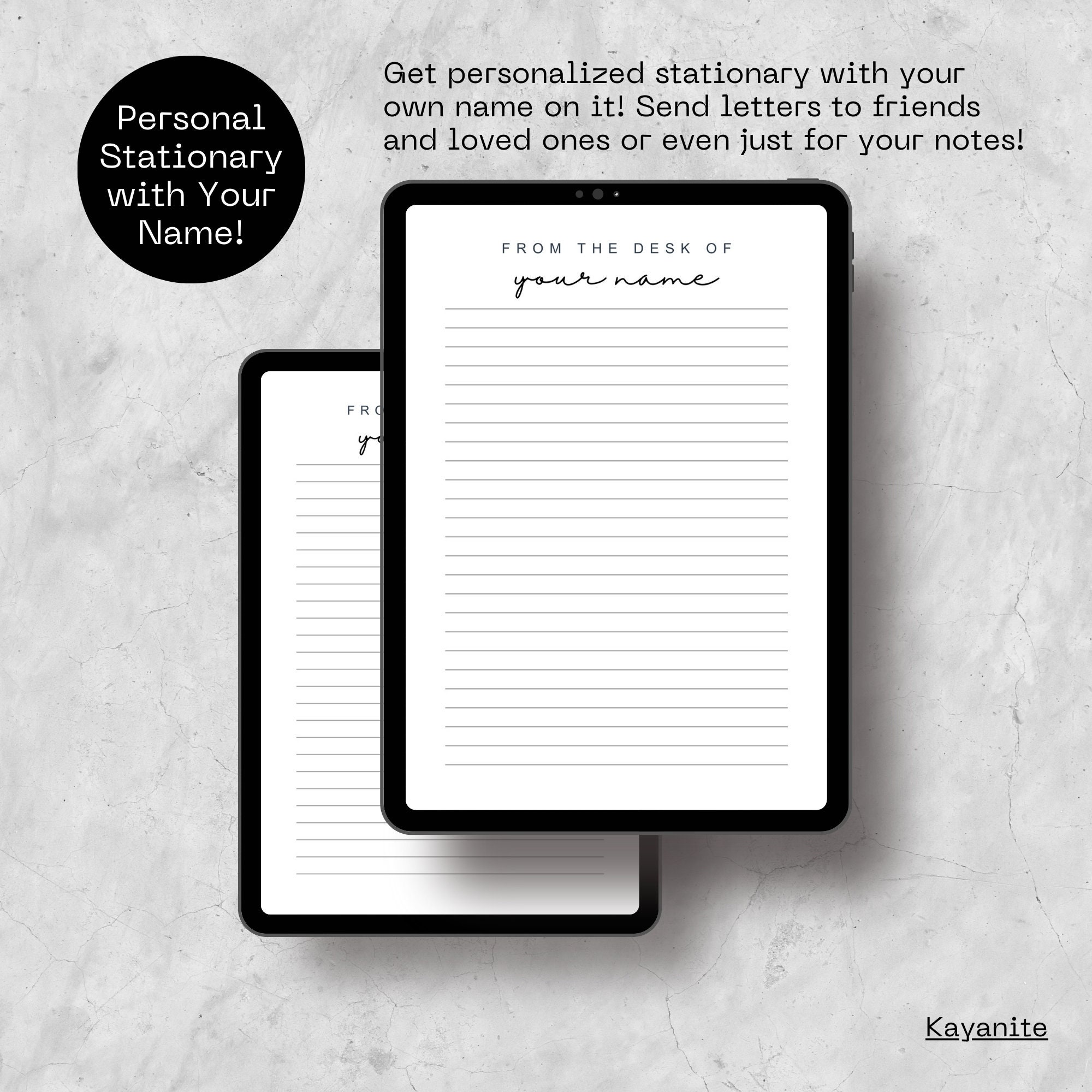 Personalized Stationary | Your Name Stationary | Personalized Letter ...