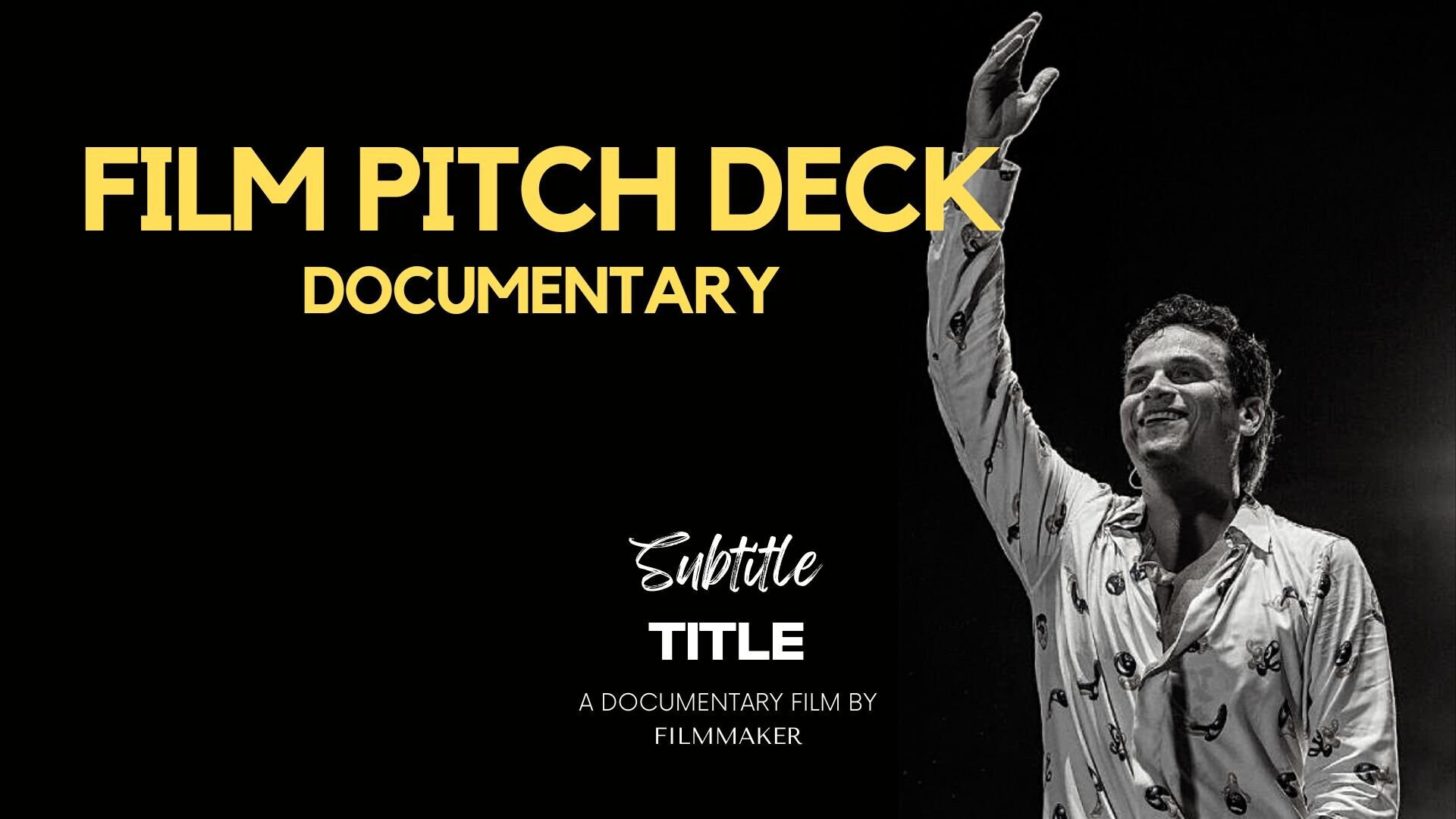 Cinematic Film Pitch Deck Customizable Deck for Documentaries - Etsy