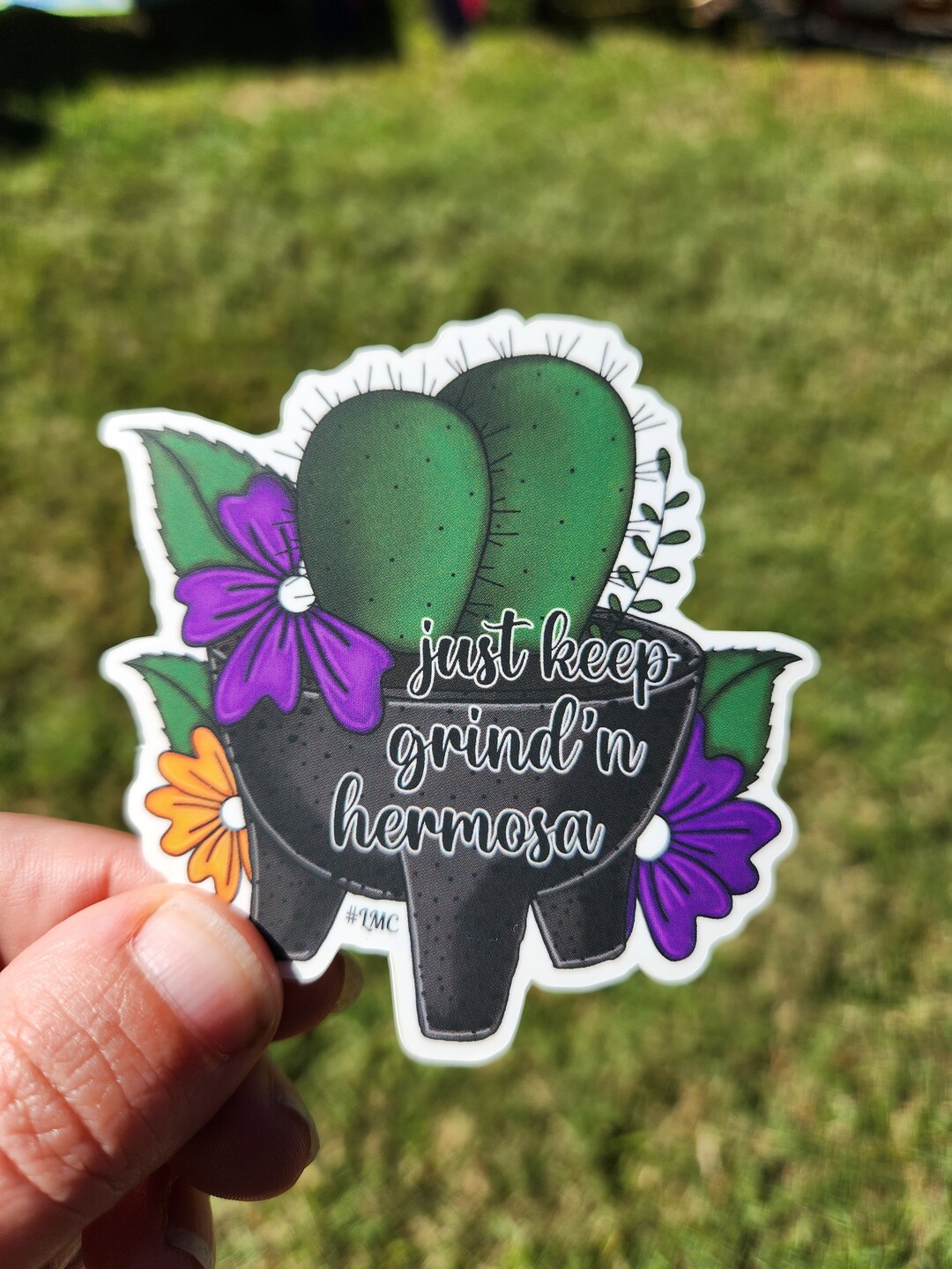 Just Keep Grind'n Sticker - Etsy