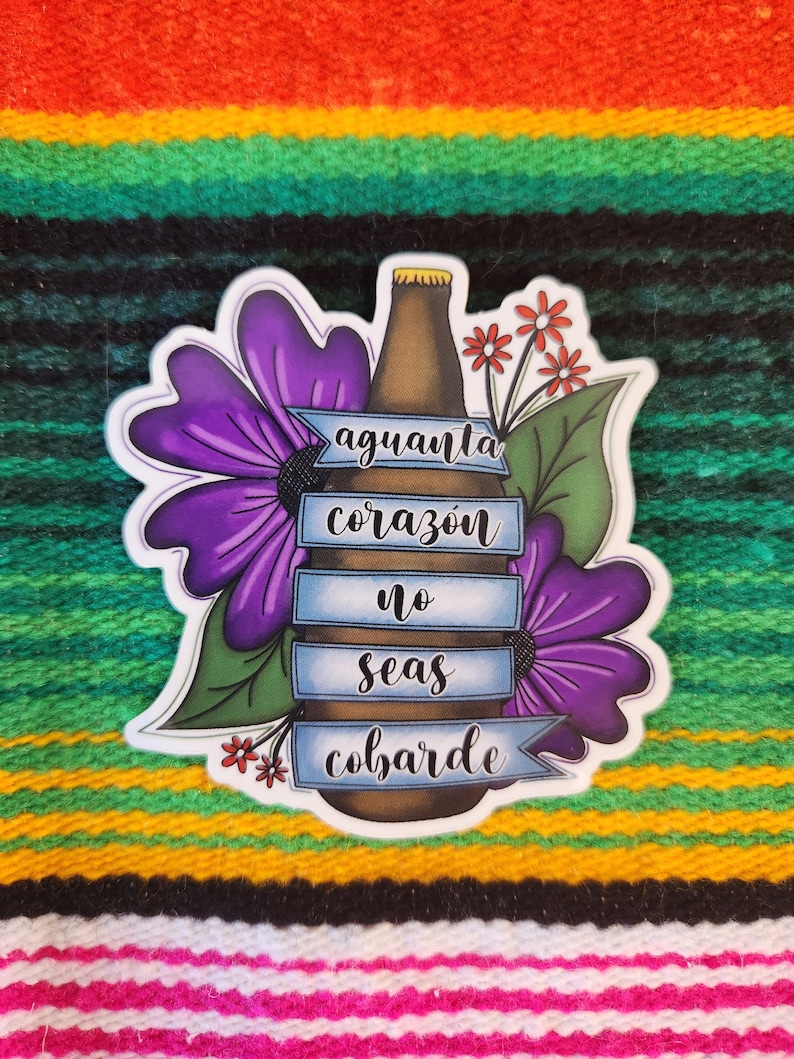 Aguanta Corazón Sticker - Etsy