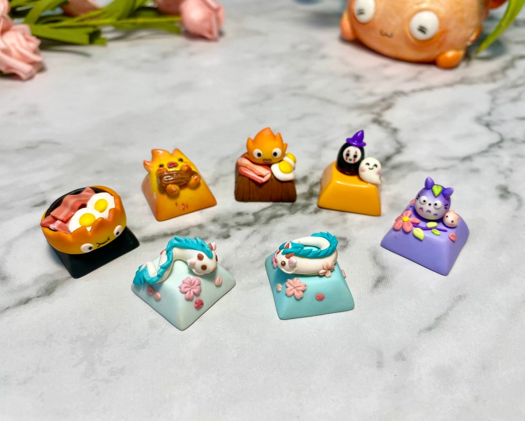 Fire Demon Keycap Cute Anime Fire Demon Howl Castle Fire - Etsy