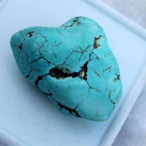 Arizona Turquoise Natural Uncut 100-120 Carat Blue Rough Gemstone Raw ...