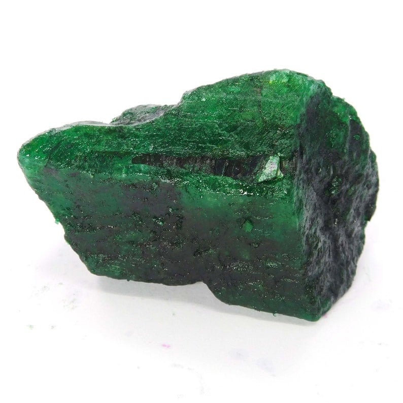 Certified 100 Ct Natural Green Emerald Rough Uncut Earth-mined Gemstone ...