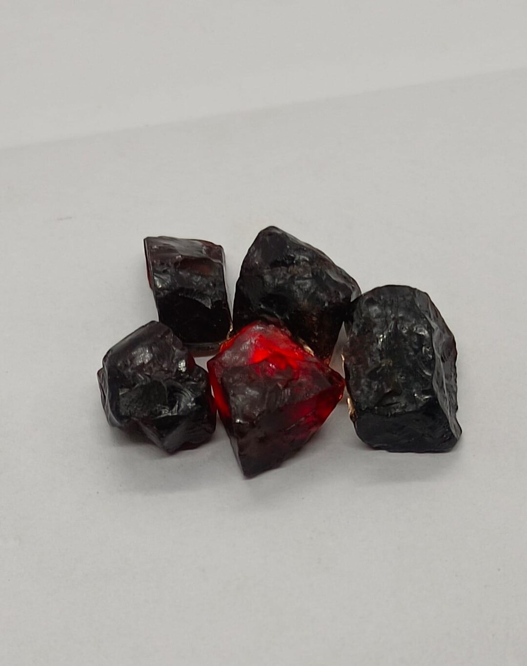 Natural Raw Red Garnet Lot 280–350 Ct | Rough Uncut Gemstone for ...
