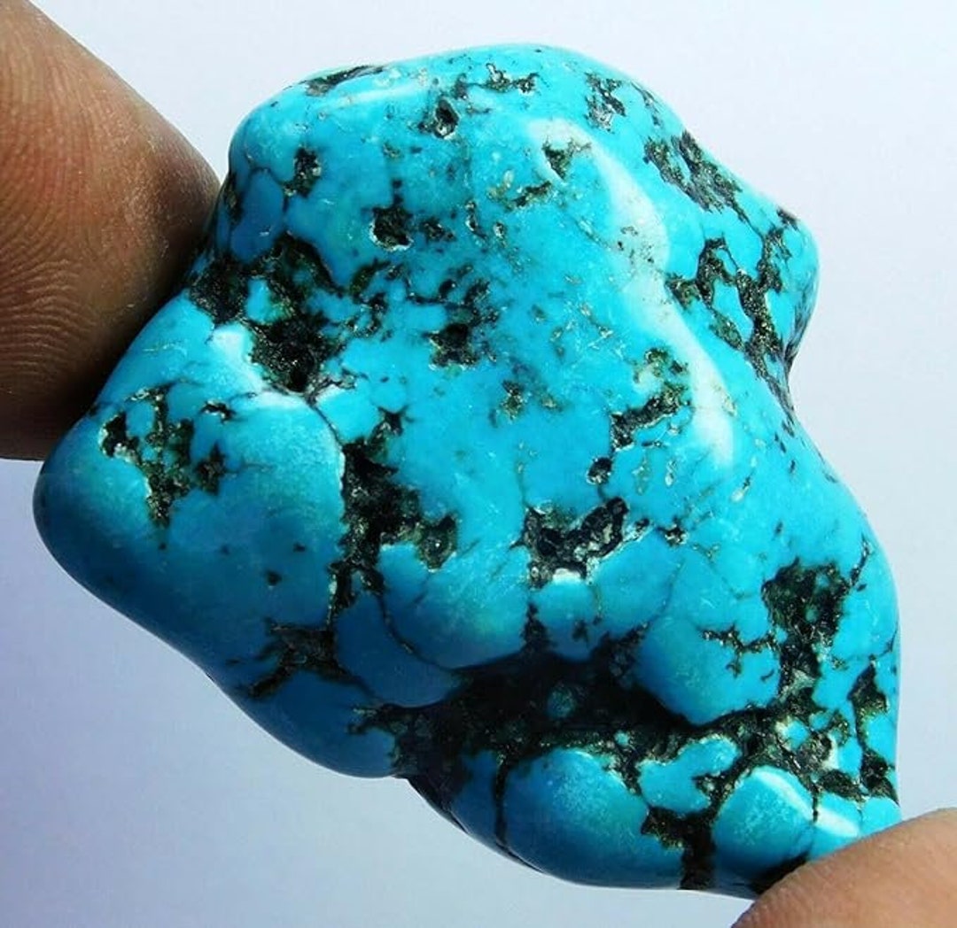 Arizona Turquoise Natural Uncut 100-120 Carat Blue Rough Gemstone Raw ...