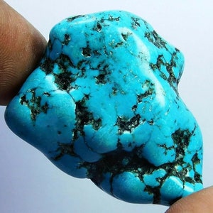 Arizona Turquoise Natural Uncut 100-120 Carat Blue Rough Gemstone Raw ...