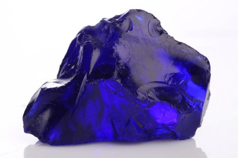 1100 Carat Blue Obsidian Raw Crystal | Deep Ocean Blue Gemstone ...