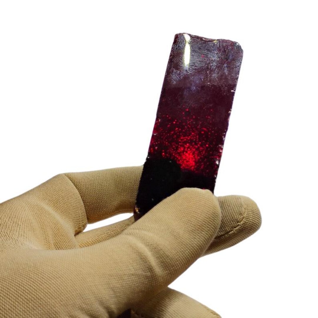 Lab-grown Red Garnet Nano Crystal Rough 345 Carat | Faceting Gemstone ...