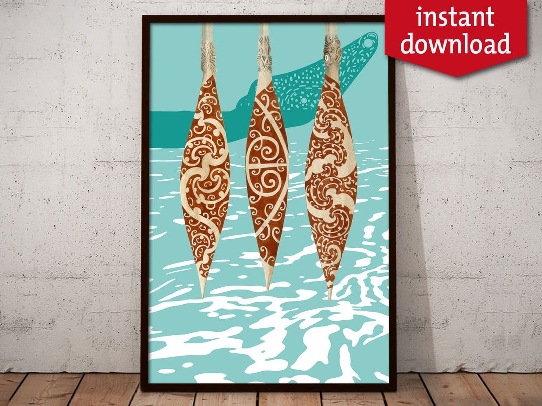 Poster Maori No.2 New Zealand Wall Art Download Printable - Etsy