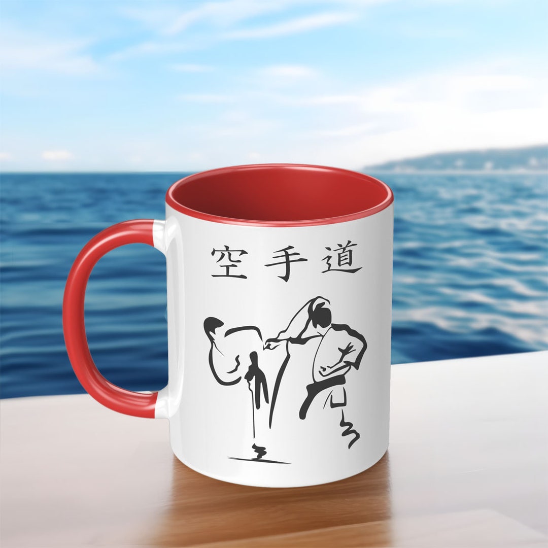 Karate Mawashi Black on White - Etsy