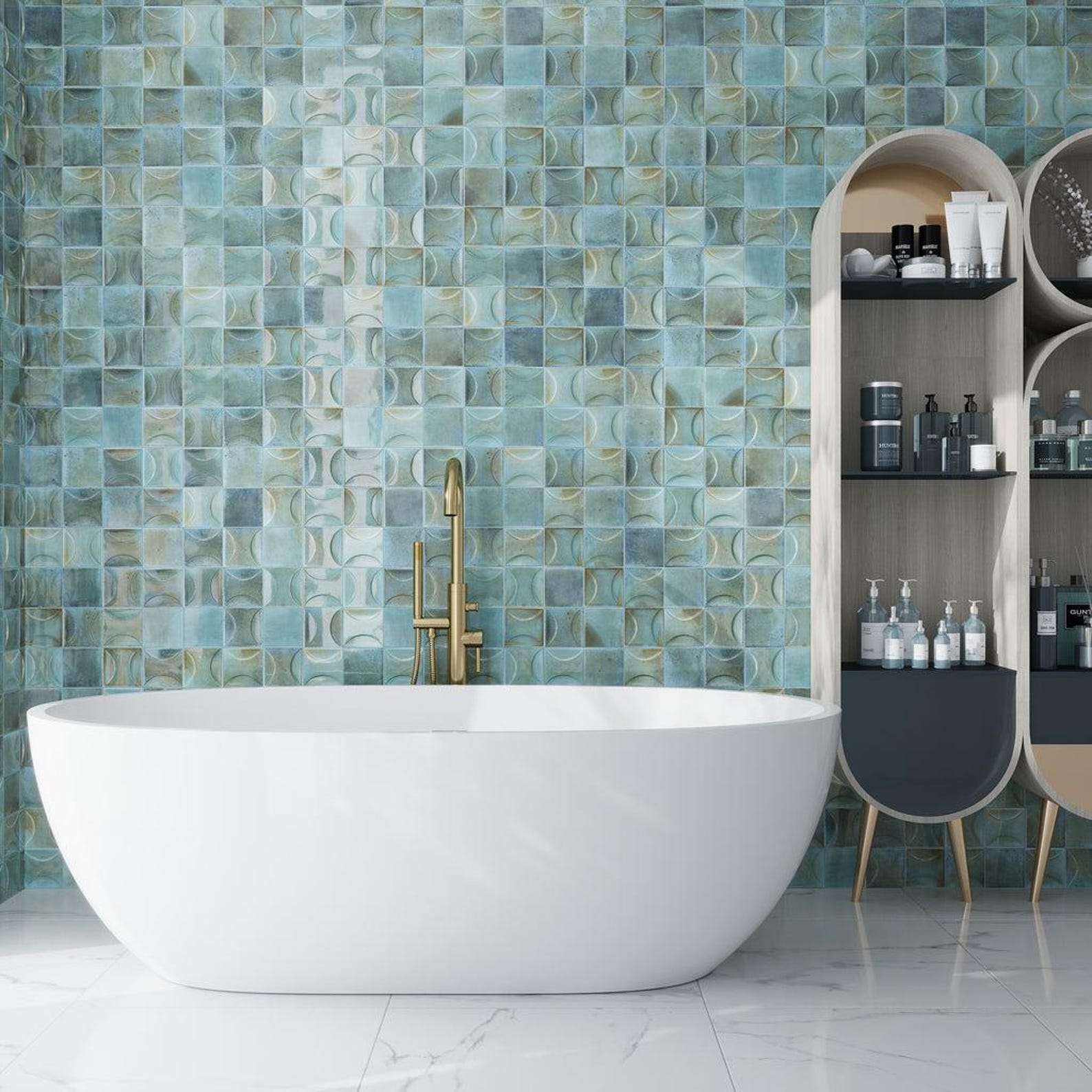 Blue 4x4 Glossy Ceramic Square Deco Tile (60 Pack, 6.48 Sq Ft/case) - Etsy