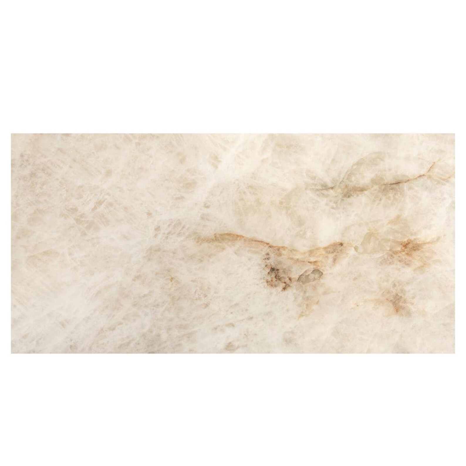 Light Cream Beige 24x48 Lappato Porcelain Large Format Tile (2 Pack, 15 ...