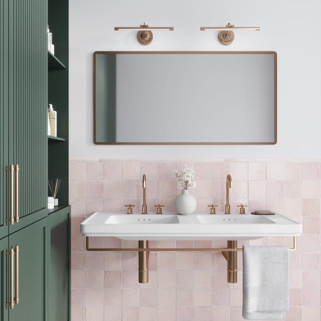 Soft Pink 5x5 Glossy Subway Ceramic Tile - Sample - Etsy