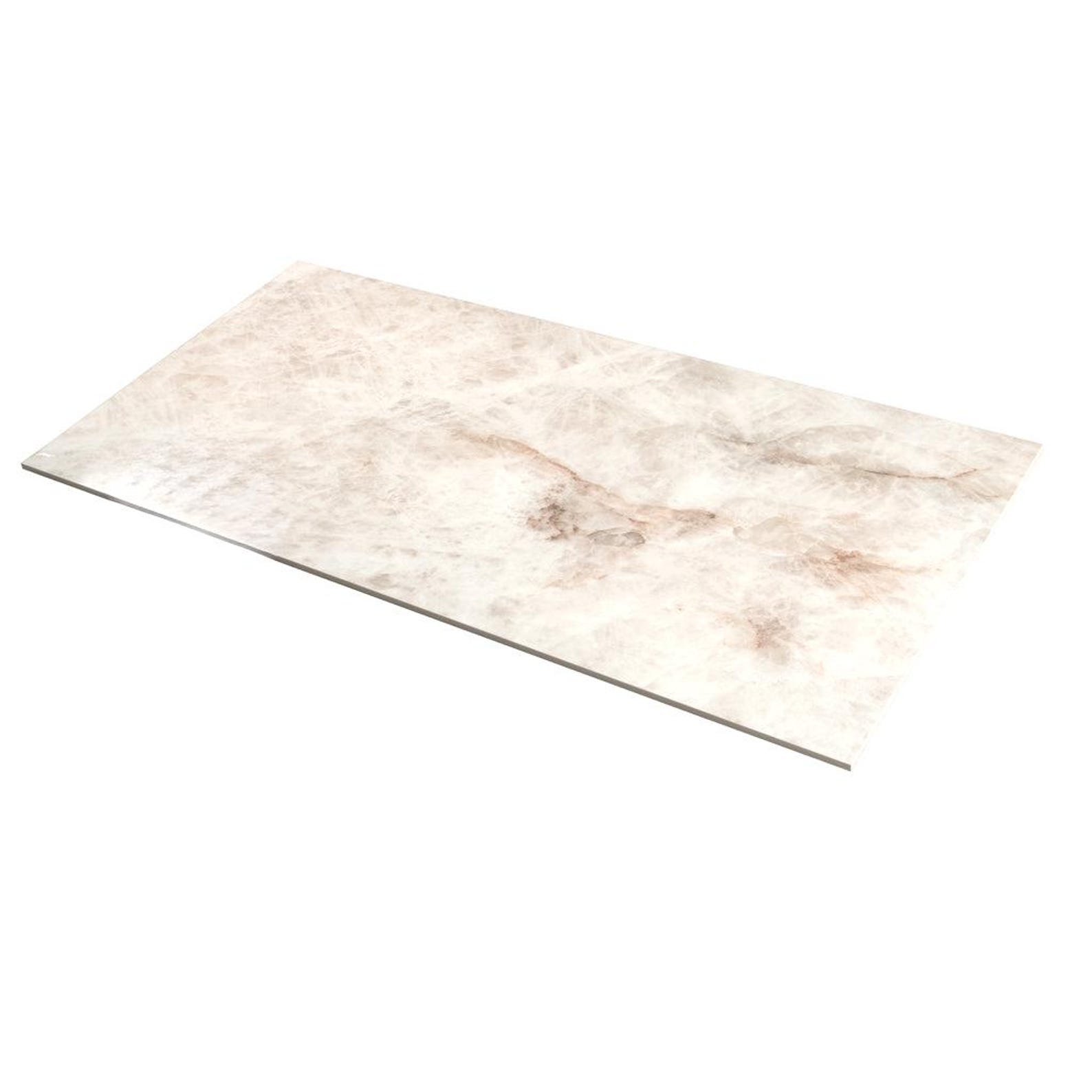 Light Cream Beige 24x48 Lappato Porcelain Large Format Tile (2 Pack, 15 ...