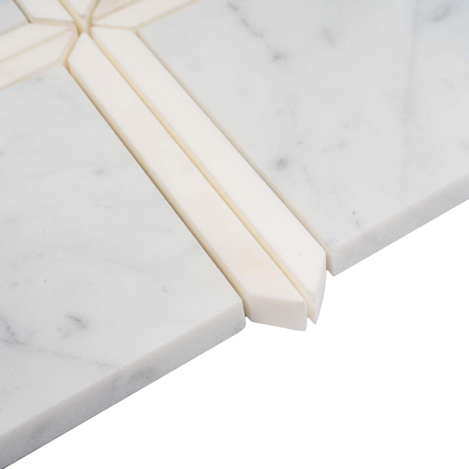 White 4 X 5 Brick Polished Marble Mosaic Tile - Sample - Etsy