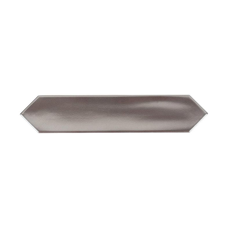 44 Pack Piquet 2 In. X 10 In. Glossy Silver Metallic Ceramic Picket ...