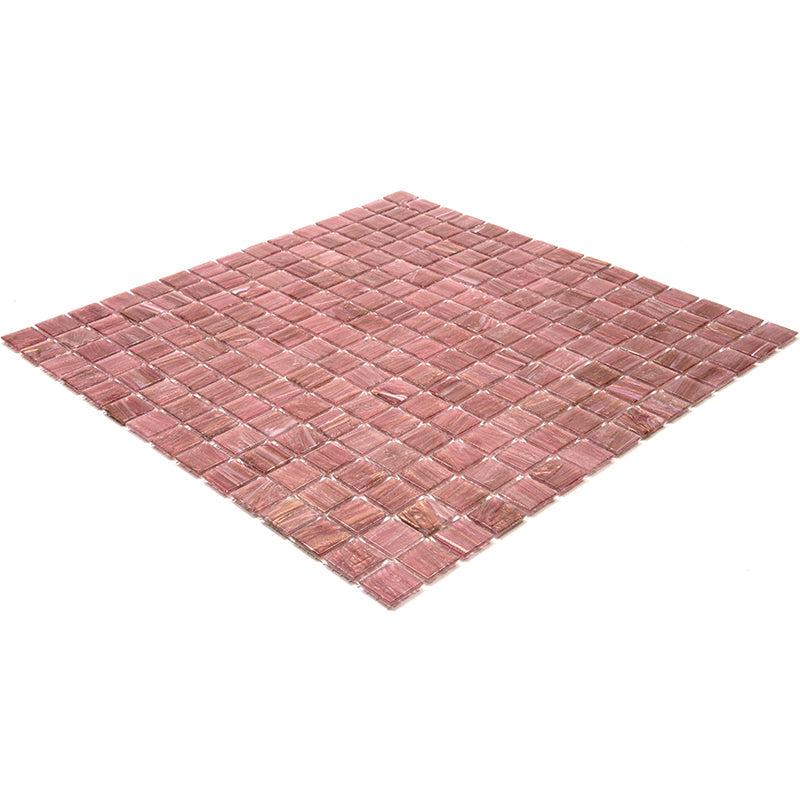 Deep Indian Red 4 X 5 Glossy Uniform Square Glass Mosaic Tile - Sample ...