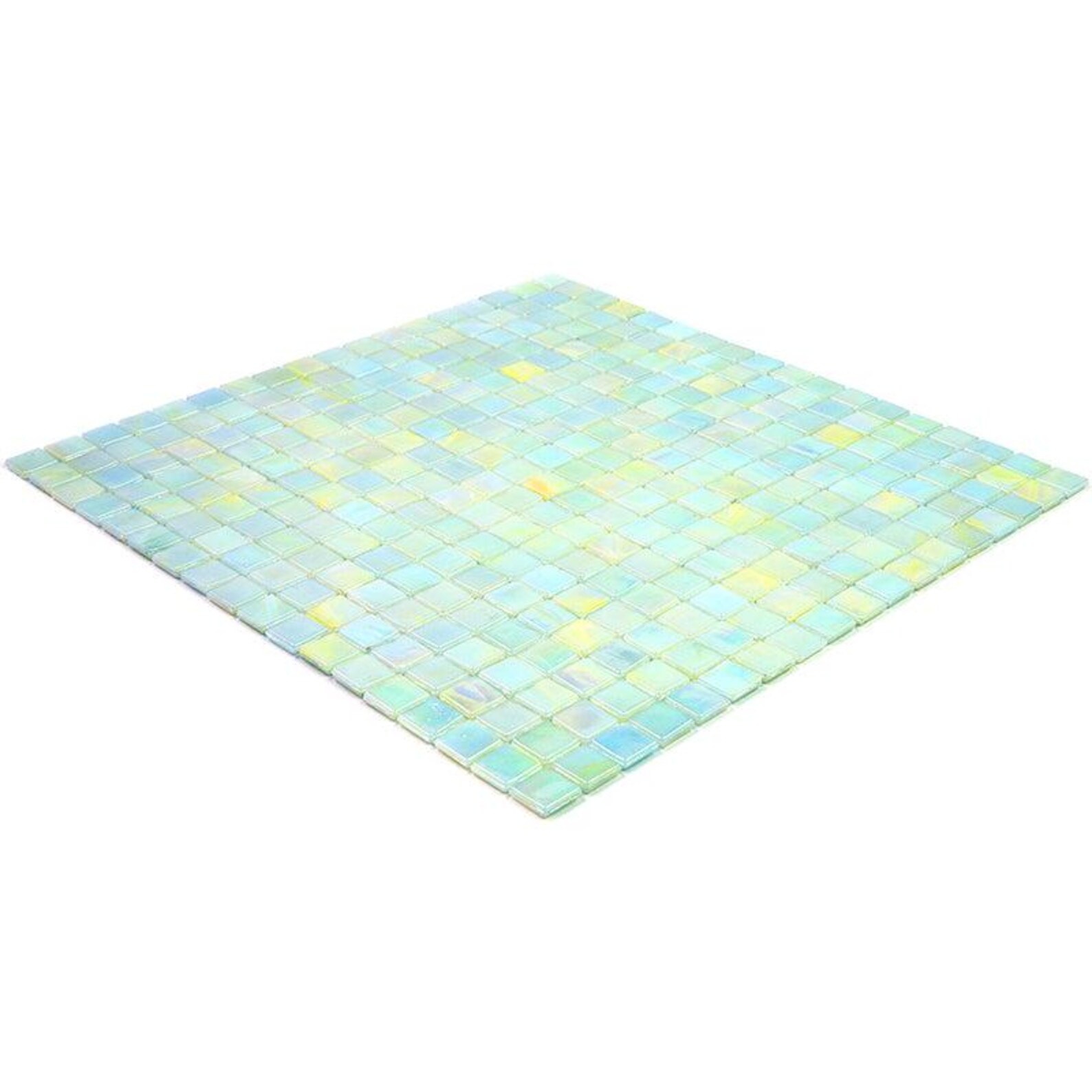 20-pack Skosh 11.6 In. X 11.6 In. Glossy Light Beige Glass Mosaic Wall ...