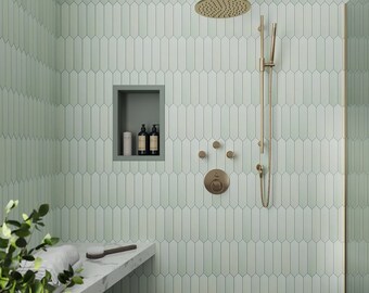 44 Pack Piquet 2 In. X 10 In. Matte Pink Ceramic Picket Wall and Floor ...