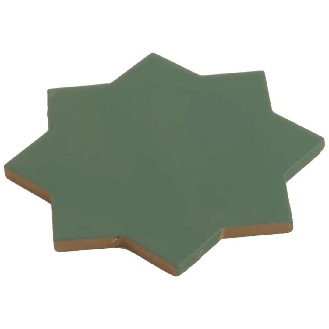 Sage Green 7x7 Matte Star Porcelain Tile (34 Pack, 5.31 Sq Ft/case ...