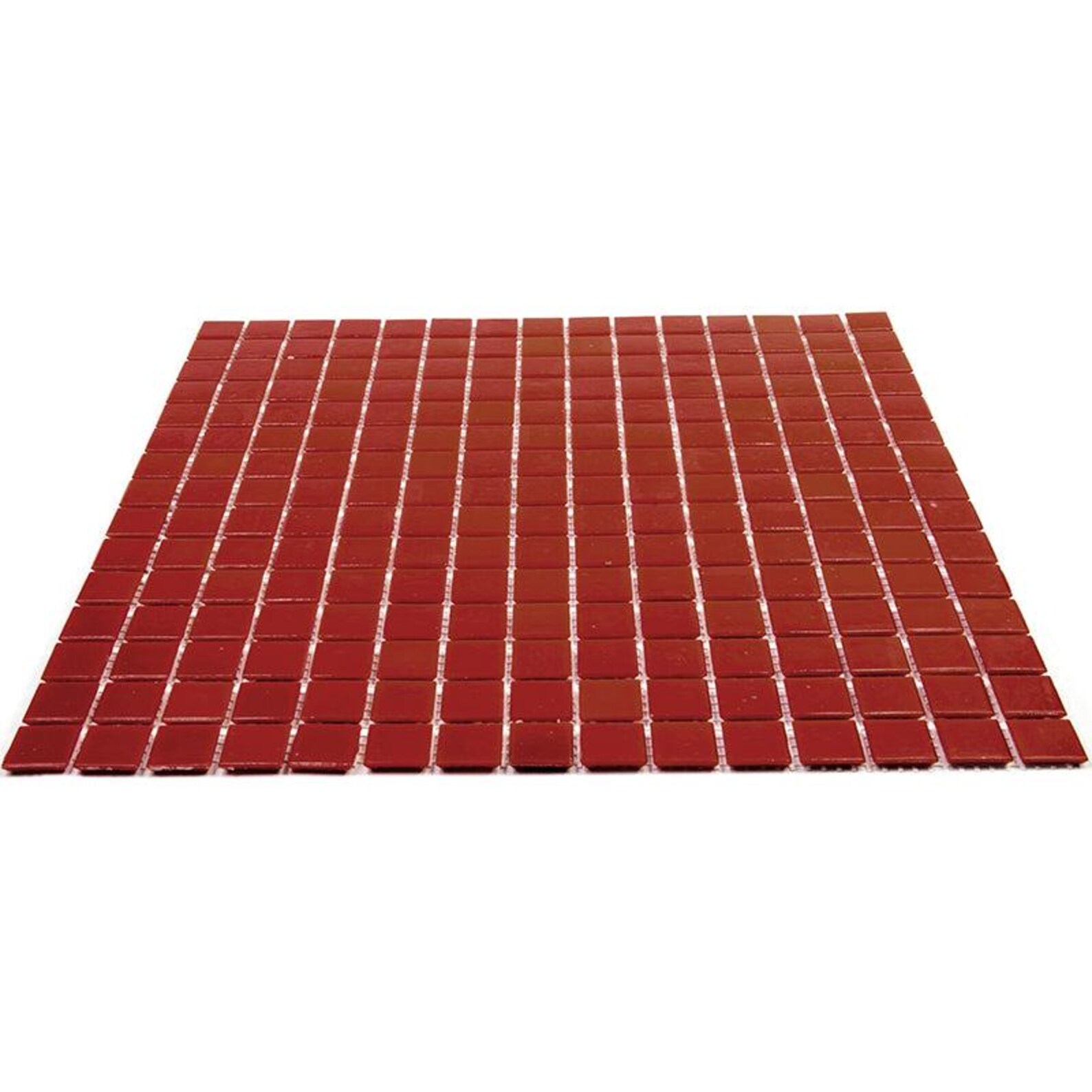 20-pack Dune 12 In. X 12 In. Glossy Candy Red Glass Mosaic Wall and ...