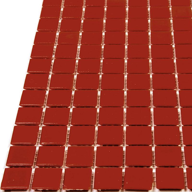 20-pack Dune 12 In. X 12 In. Glossy Candy Red Glass Mosaic Wall and ...