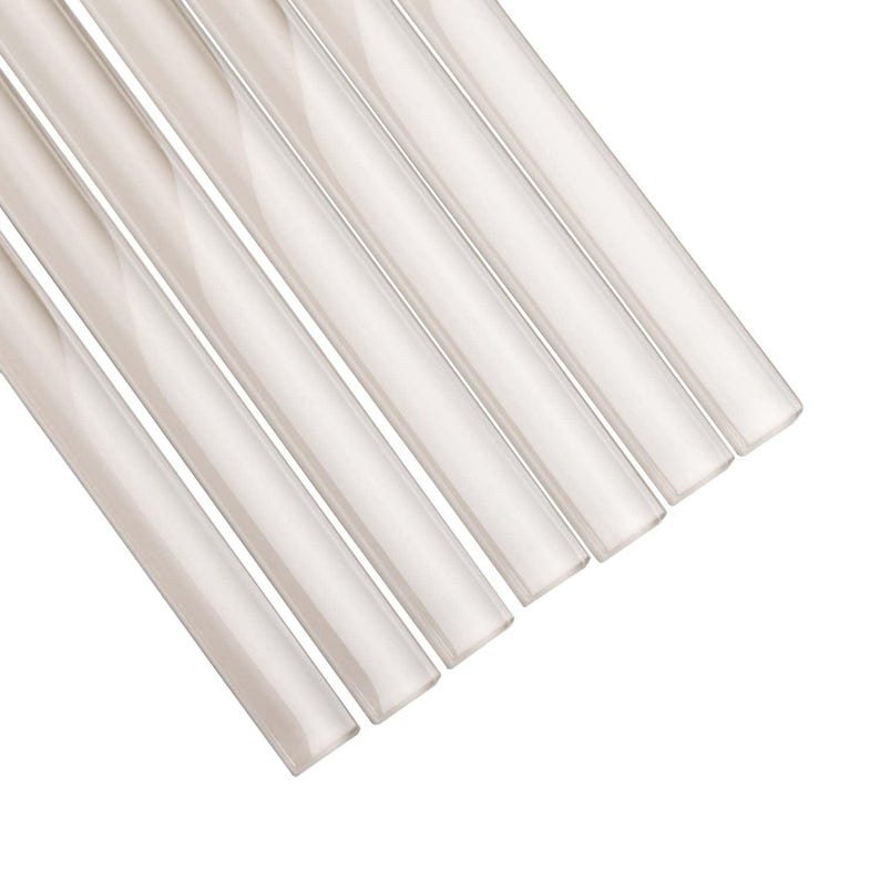 10 Pack Light Gray 0.6-in W X 12-in L Best Quality Glass Glossy Pencil ...