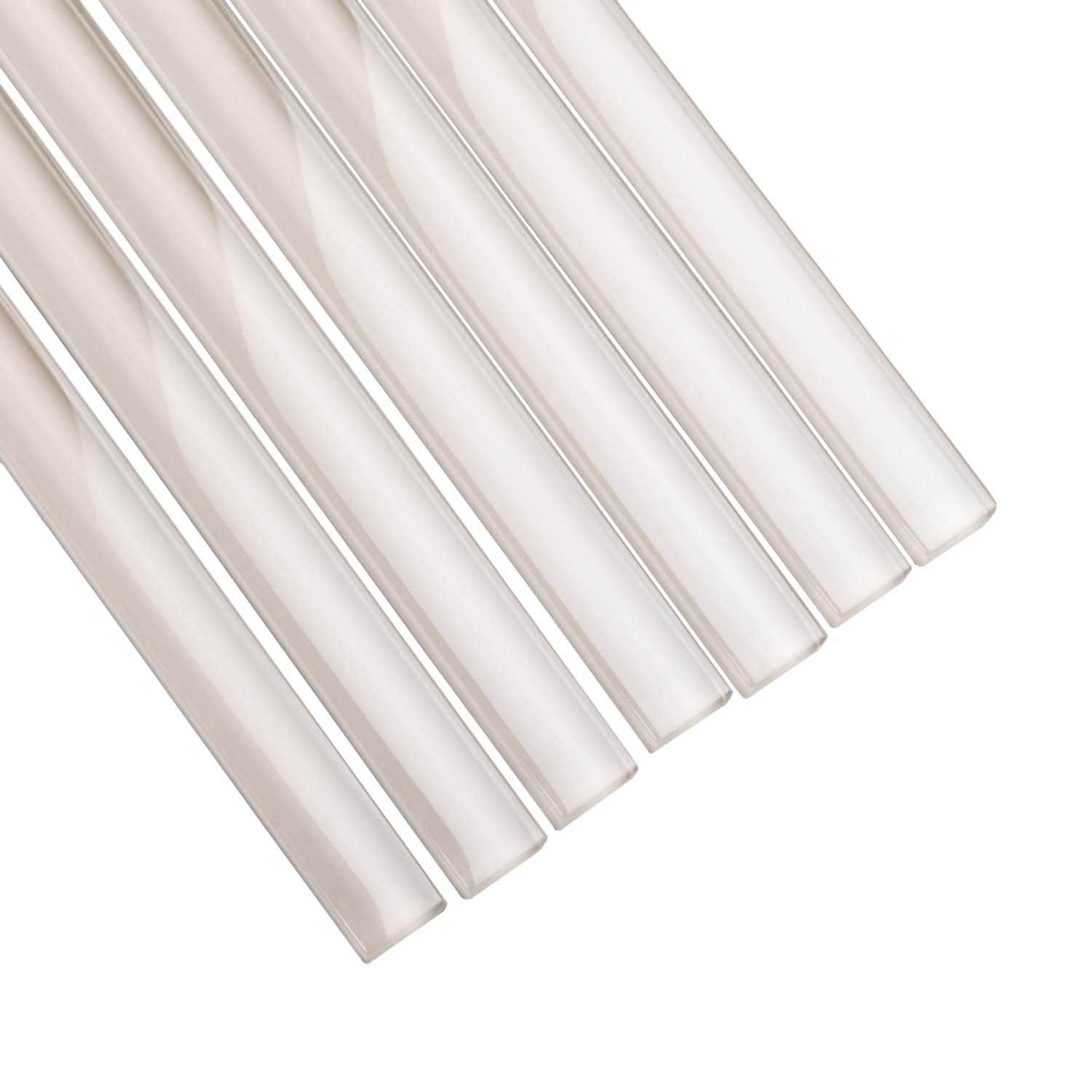 10 Pack Light Gray 0.6-in W X 12-in L Best Quality Glass Glossy Pencil ...