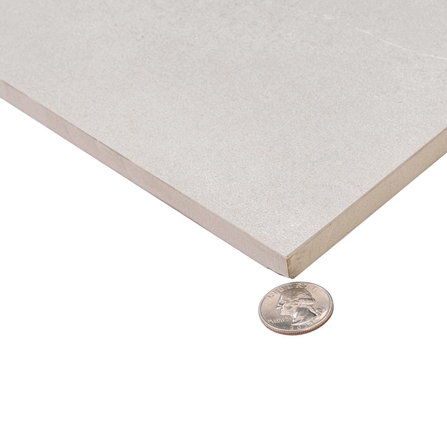 4 Pack Bone White 11.4-in W X 39.3-in L Matte Ceramic Wall and Floor ...