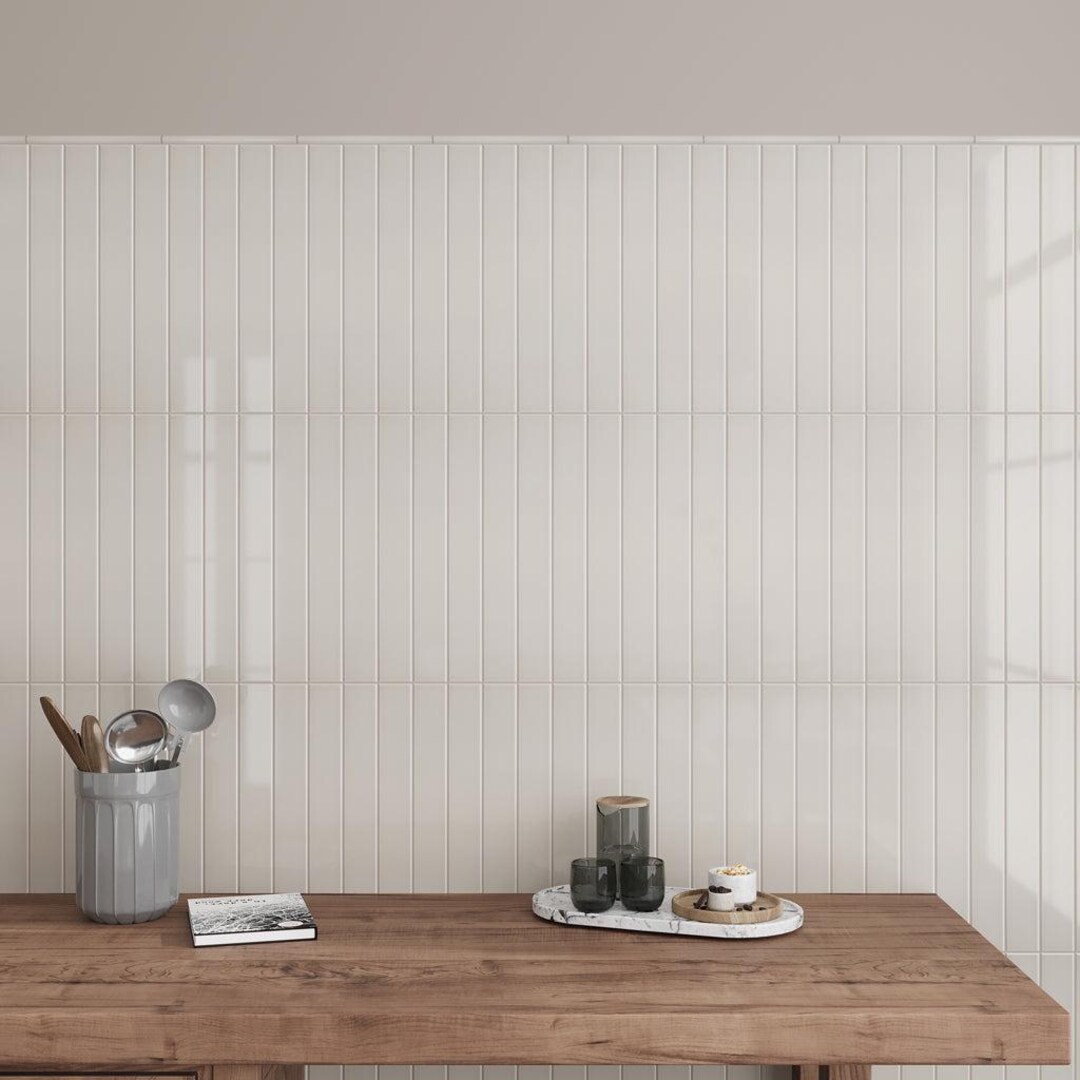 Soft Dove Gray 2x16 Glossy Ceramic Subway Tile (50 Pack, 10.76 Sq Ft ...