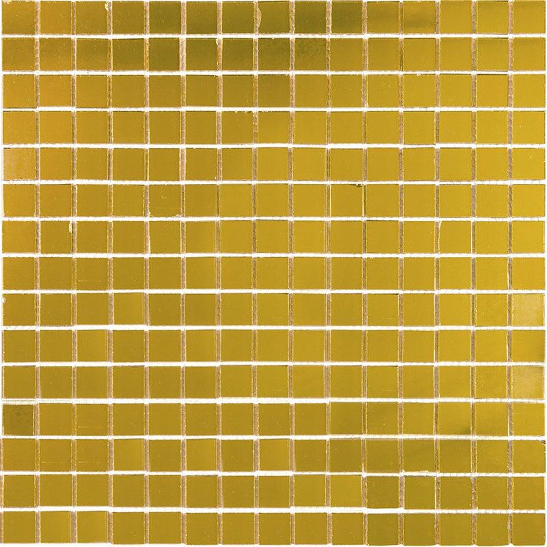 20-pack Altin 12 In. X 12 In. Glossy Amber Gold Glass Mosaic Wall and ...