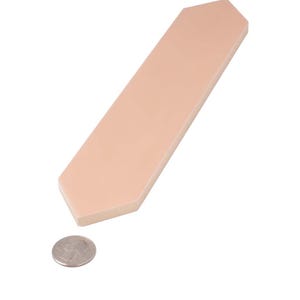 44 Pack Piquet 2 In. X 10 In. Matte Pink Ceramic Picket Wall and Floor ...