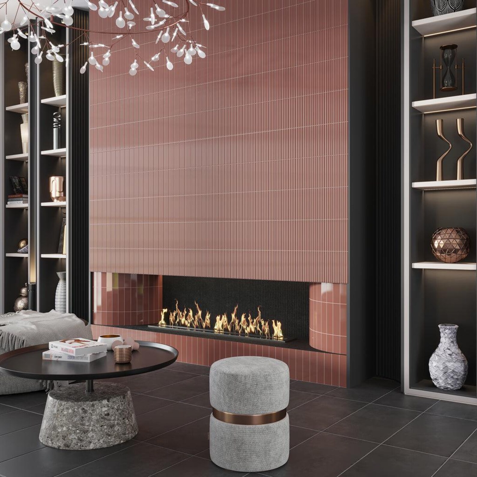 38 Pack Arte 1.97 In. X 7.87 In. Glossy Red Ceramic Subway Wall and ...