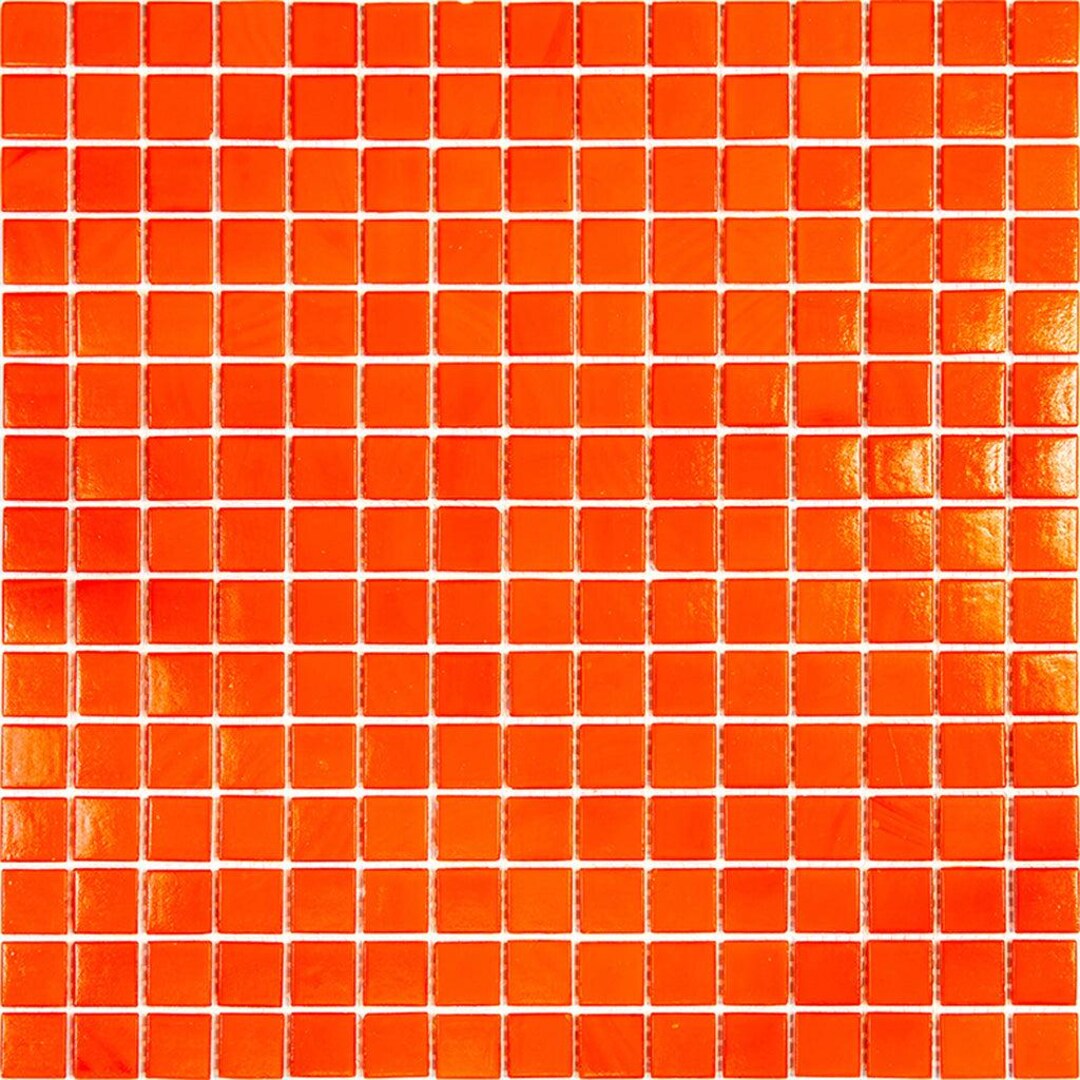 Scarlet Red 12x12 Uniform Square Glossy Glass Mosaic Tile - Etsy