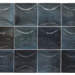 Spruce Blue 4x4 Glossy Ceramic Square Deco Tile (50 Pack, 5.39 Sq Ft ...